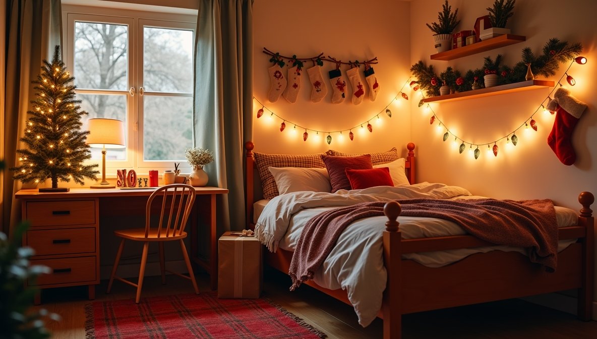 27 Dorm Room Christmas Decor Ideas to Transform Your Tiny Space Into a ...
